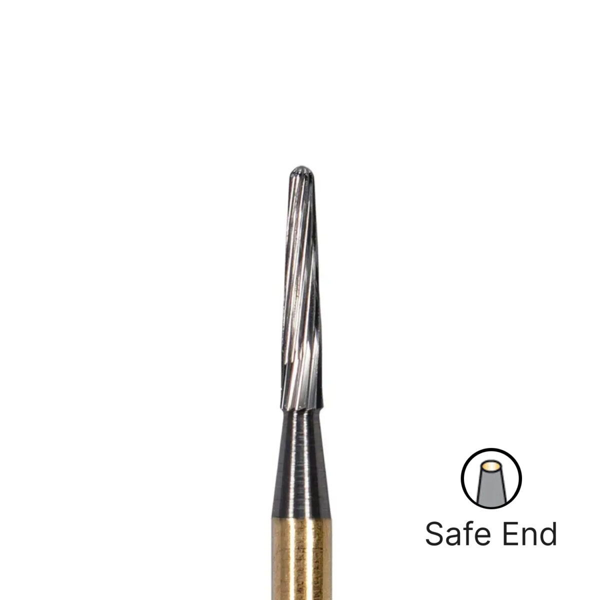 Round End Taper Trimming & Finishing - Carbide Bur - 5 Pack