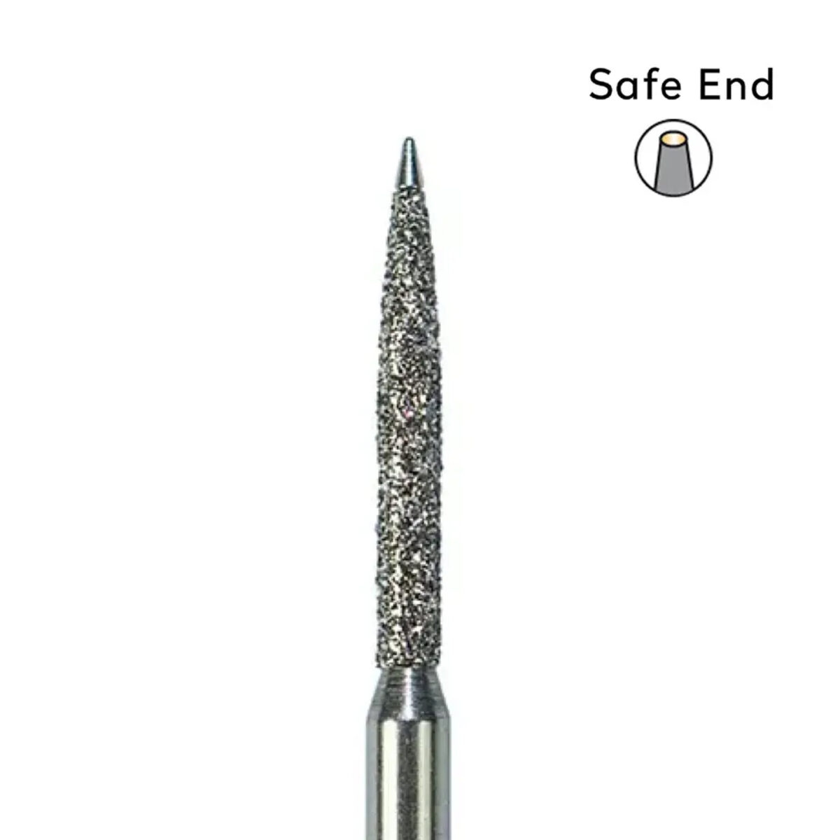 Safe End Flame Diamond Dental Burs - 861SE/012 - Strauss Diamond
